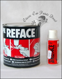 U-POL Reface Polyester Spray Putty & Hardener | Car Paints